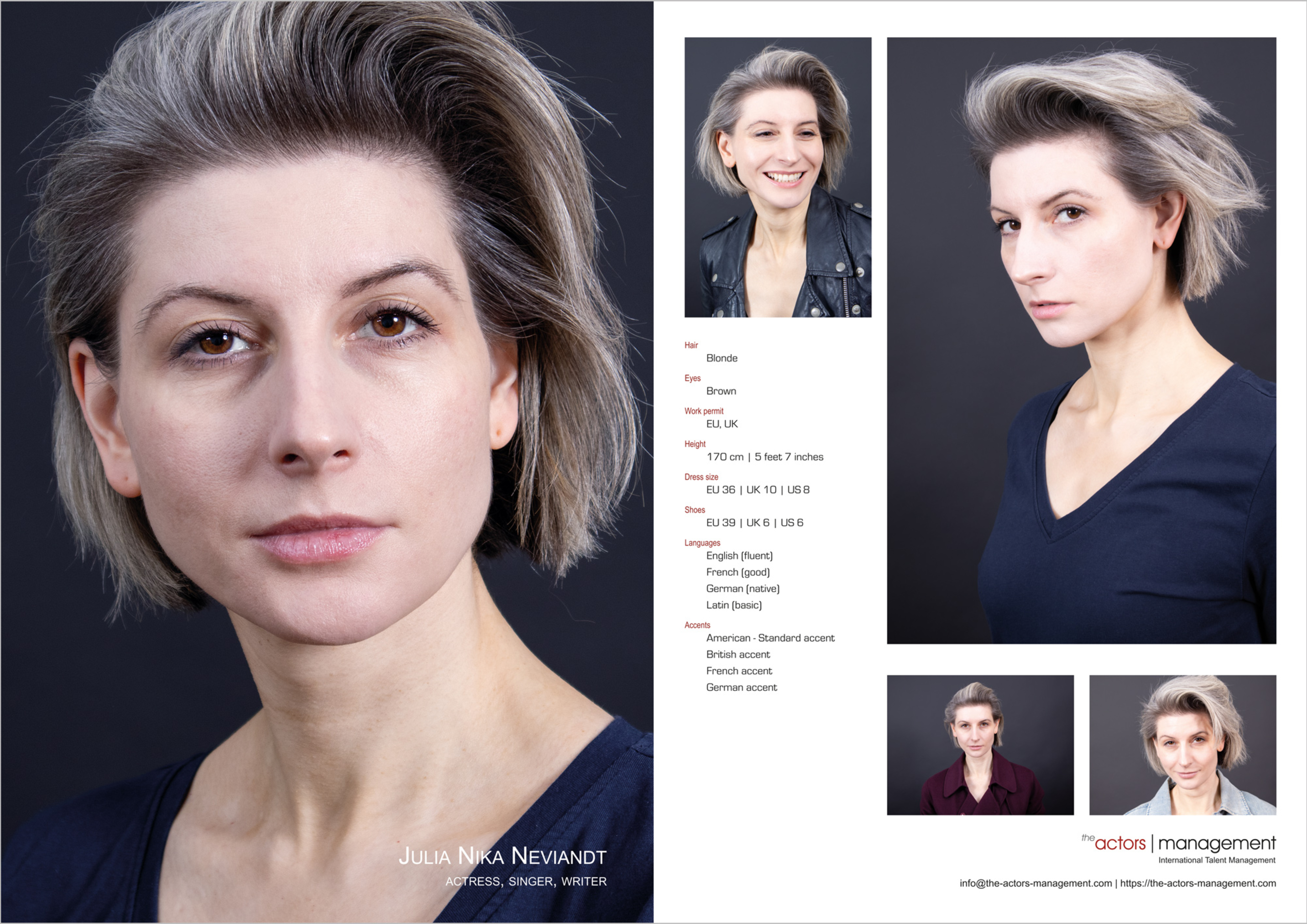 Julia Nika Neviandt - the actors management | International Talent ...